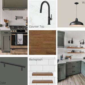 Mood Board-kitchen Design - Etsy