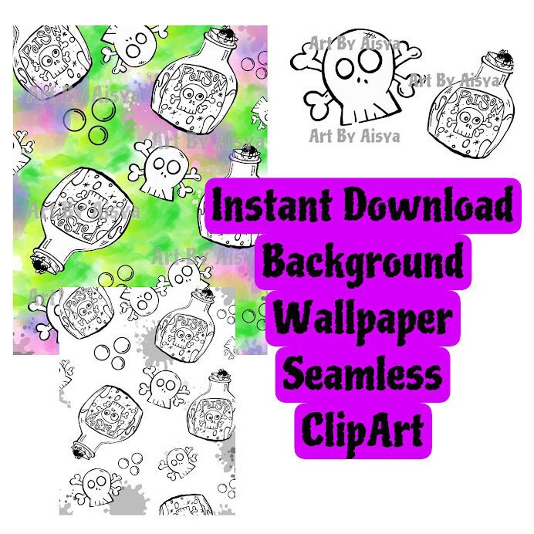 Poison Doodles - Coloring Pages / Clipart / Wallpaper / Seamless / Fun ...