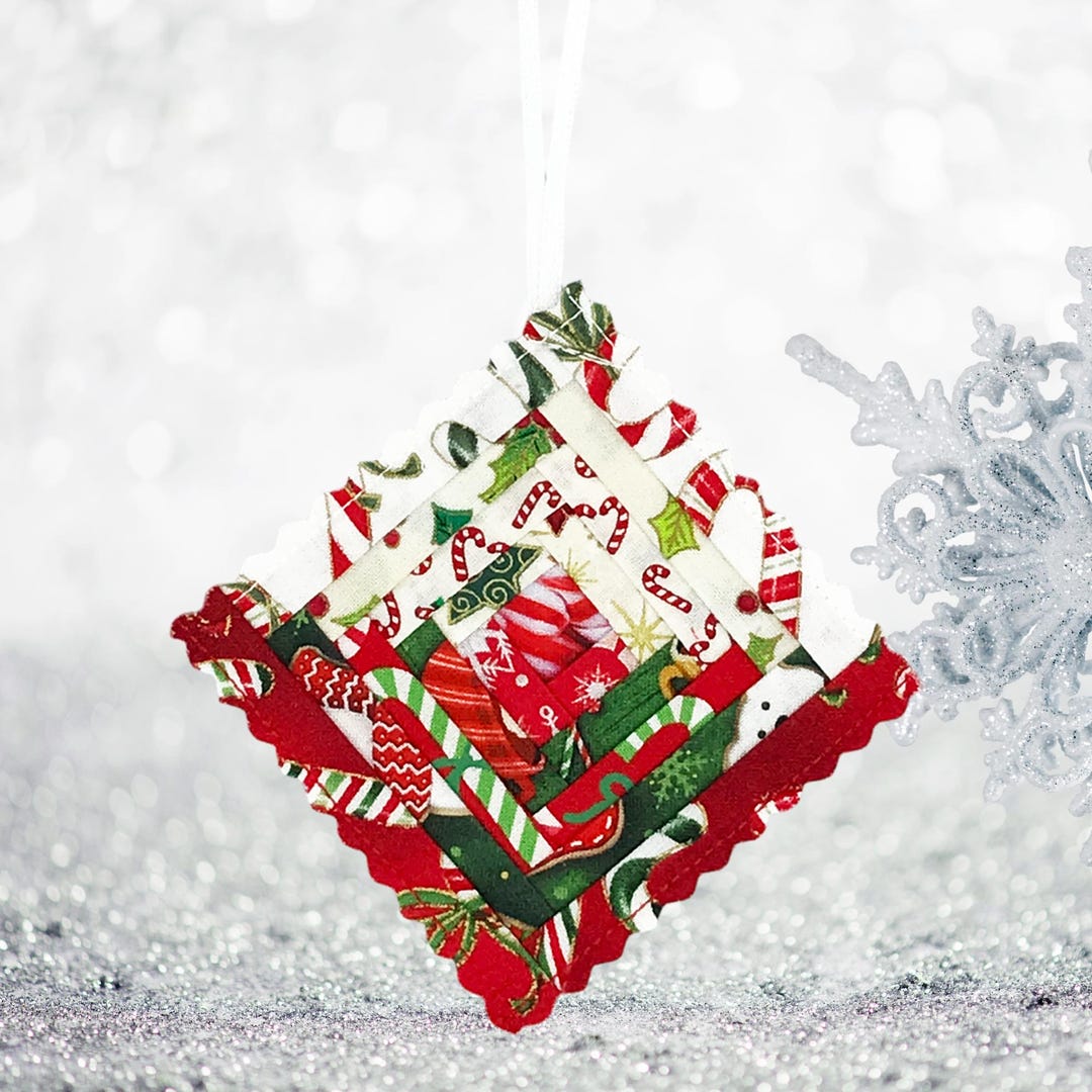 Unique Handmade Quilt Block Christmas Ornament Hostess Gift for Holiday ...