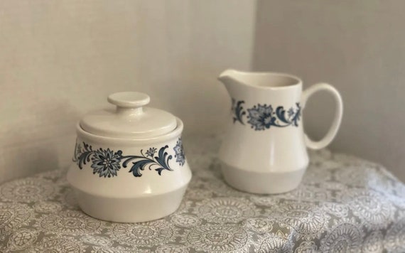 Vintage Noritake Progression Dishes STEPHANIE Sugar & Creamer - Etsy