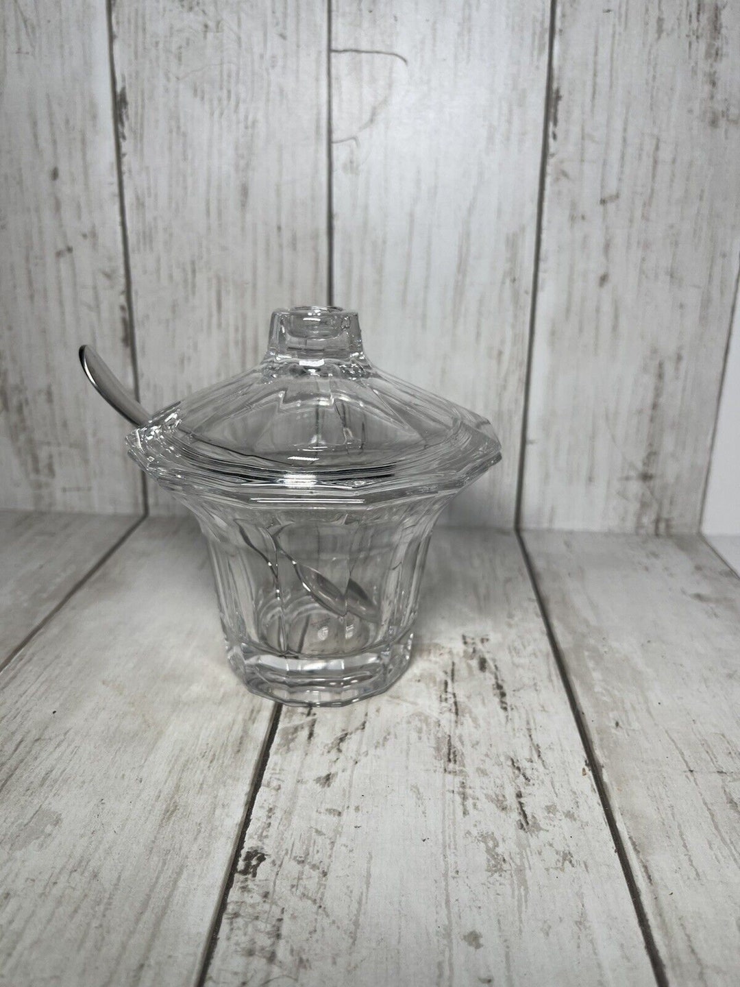 Dansk International Designs Lead Crystal Condiment Jar With Lid and ...