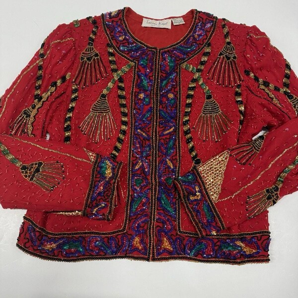 Beaded Silk Jacket - Etsy