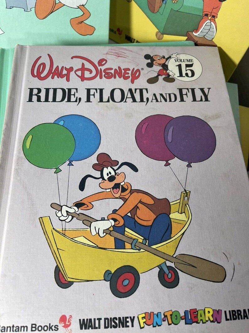 VTG Walt Disney Fun to Learn Library 1983 Bantam Books Set of 9 - Etsy