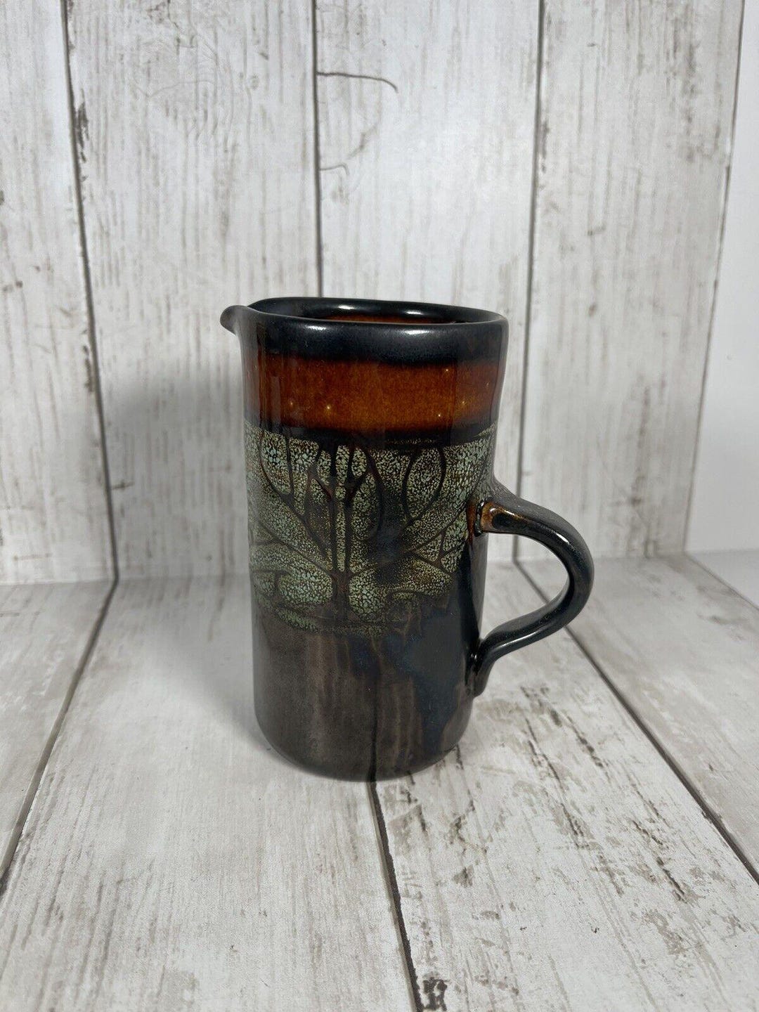 Vintage Newlyn Celtic Pottery Cornwall Medallion Creamer/milk Jug - Etsy