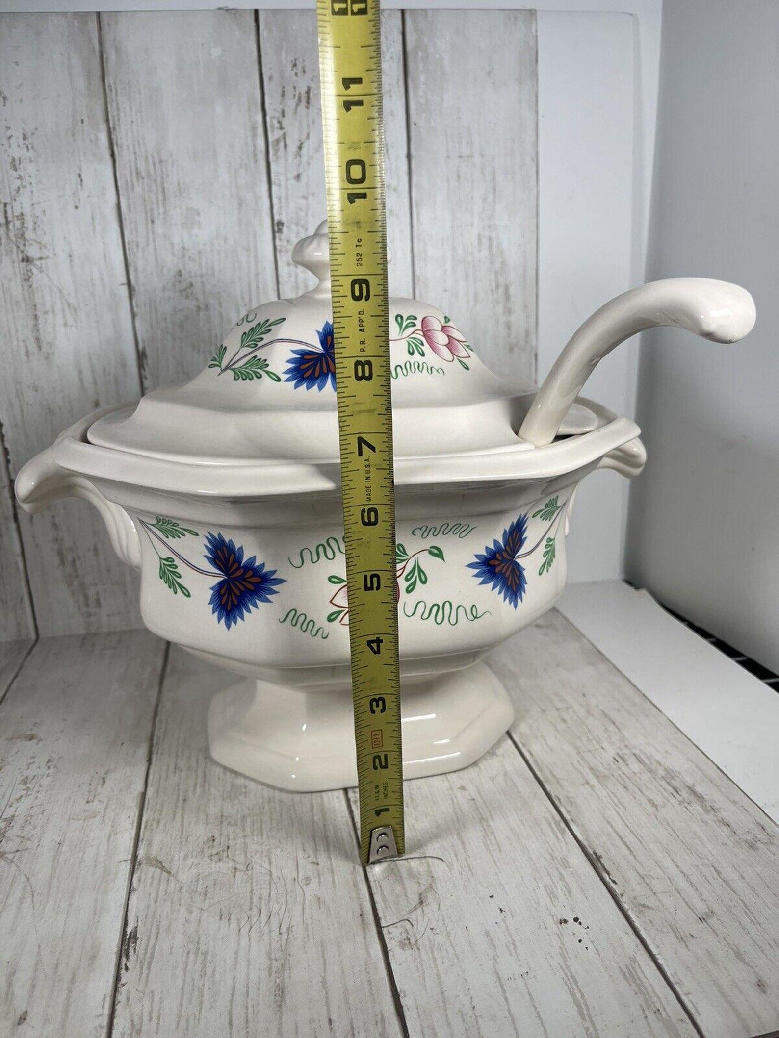 Vintage Soup Tureen Henry Ford Museum Greenfield Village Pfaltzgraff Floral - Etsy