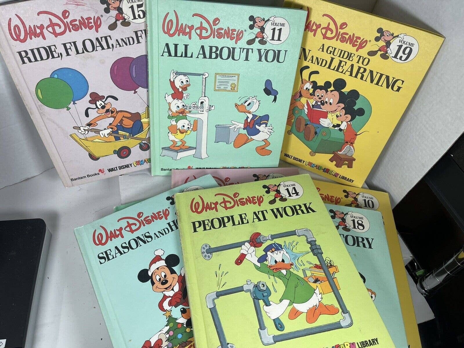 VTG Walt Disney Fun to Learn Library 1983 Bantam Books Set of 9 - Etsy