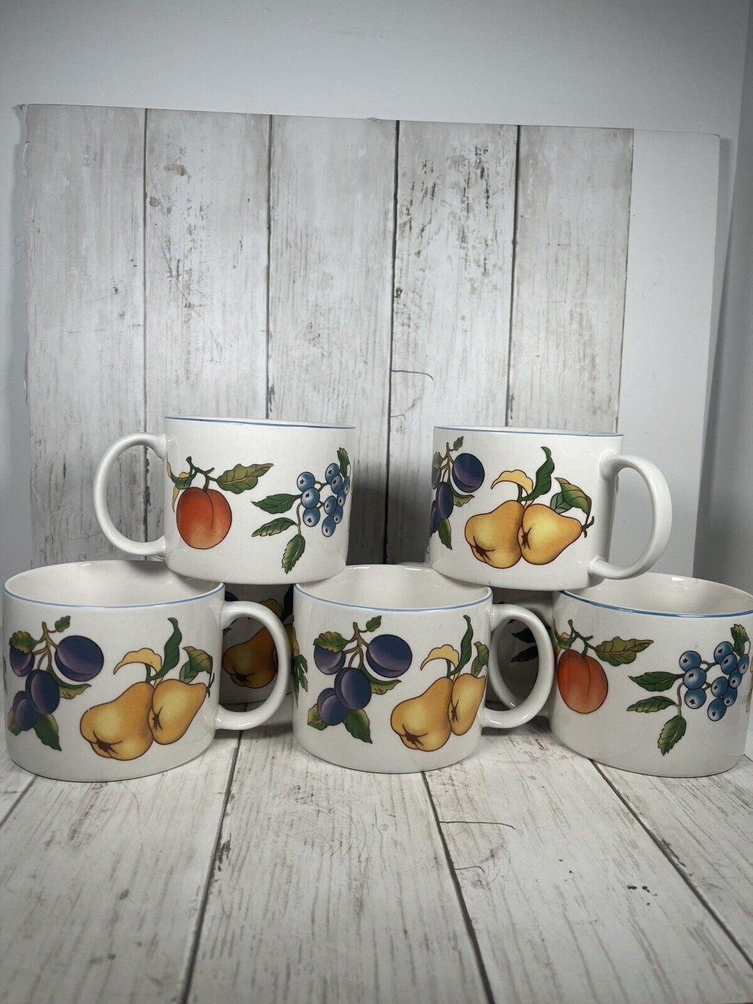 Eight Fruit Pattern, Large Coffee Mugs/cups, Fruits - Etsy