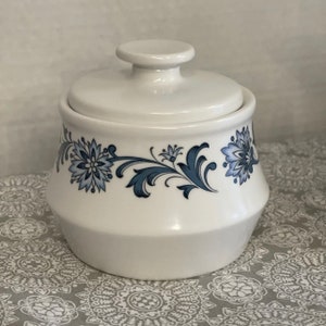 Vintage Noritake Progression Dishes STEPHANIE Sugar & Creamer Blue ...