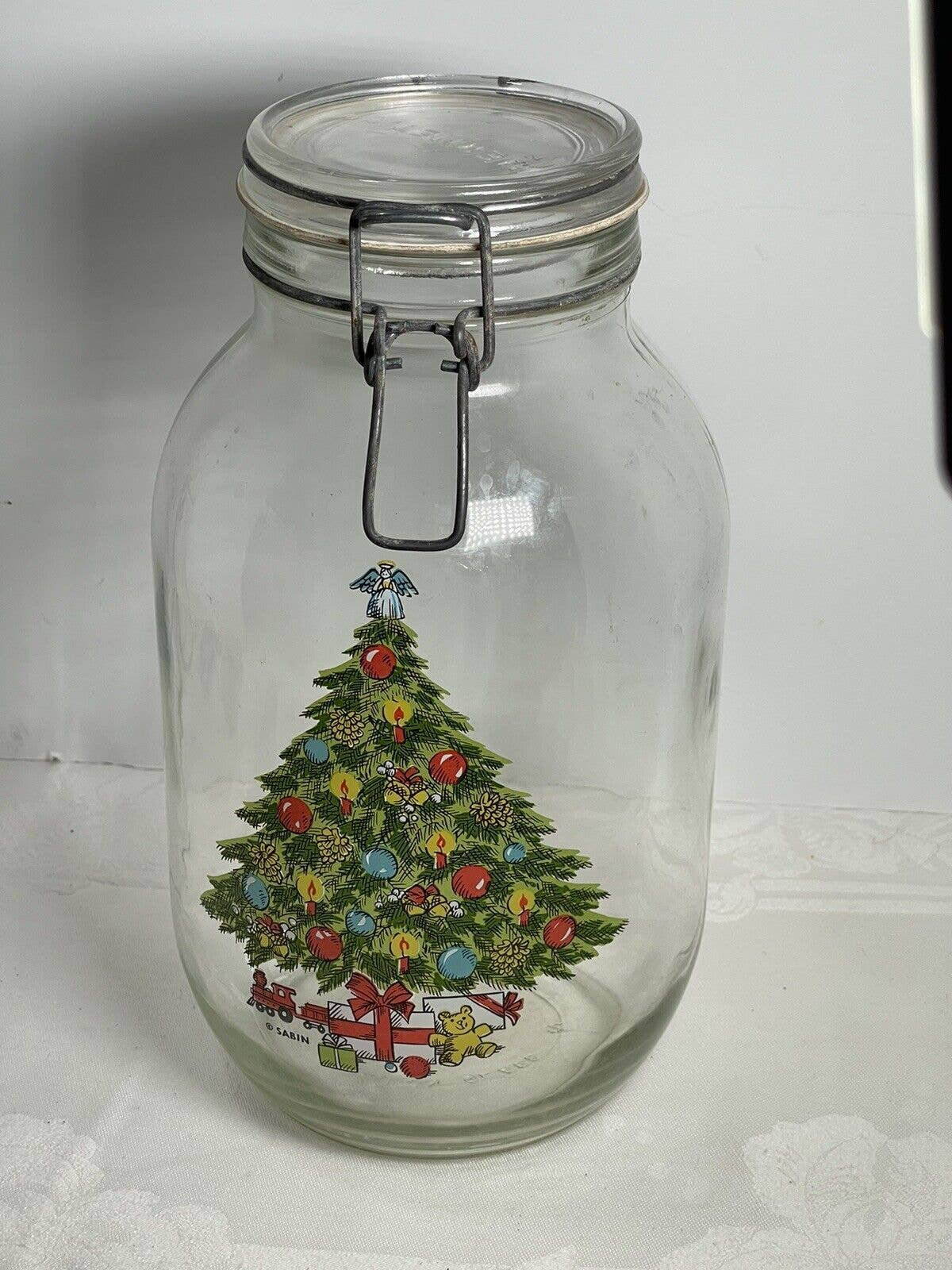 Vintage Carlton Glass Jar 3L Container Sabin Christmas Tree - Etsy