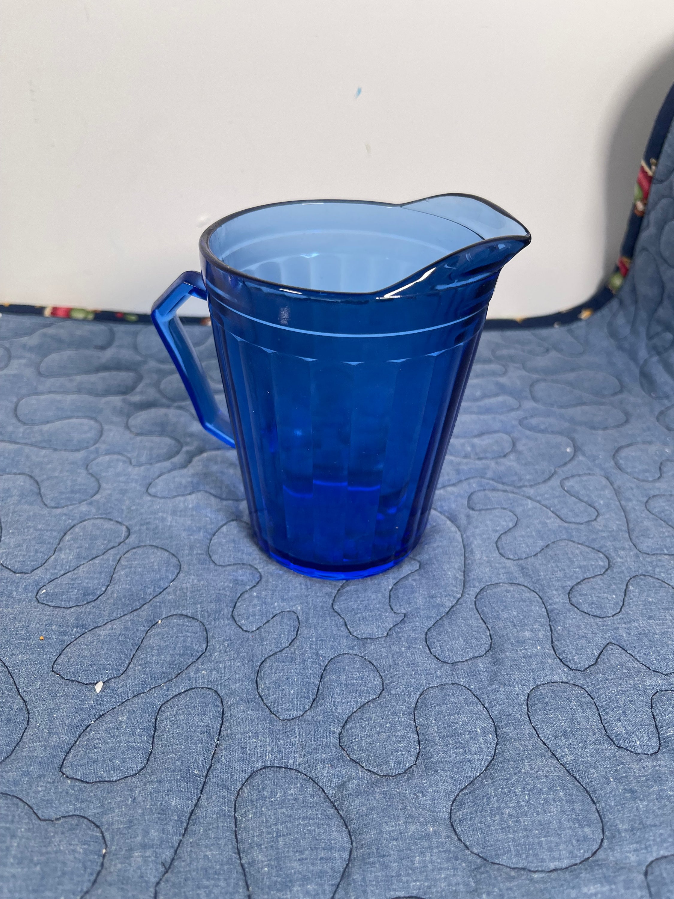 1930s Vintage Cobalt Blue Depression Glass Creamer Pitcher - Etsy