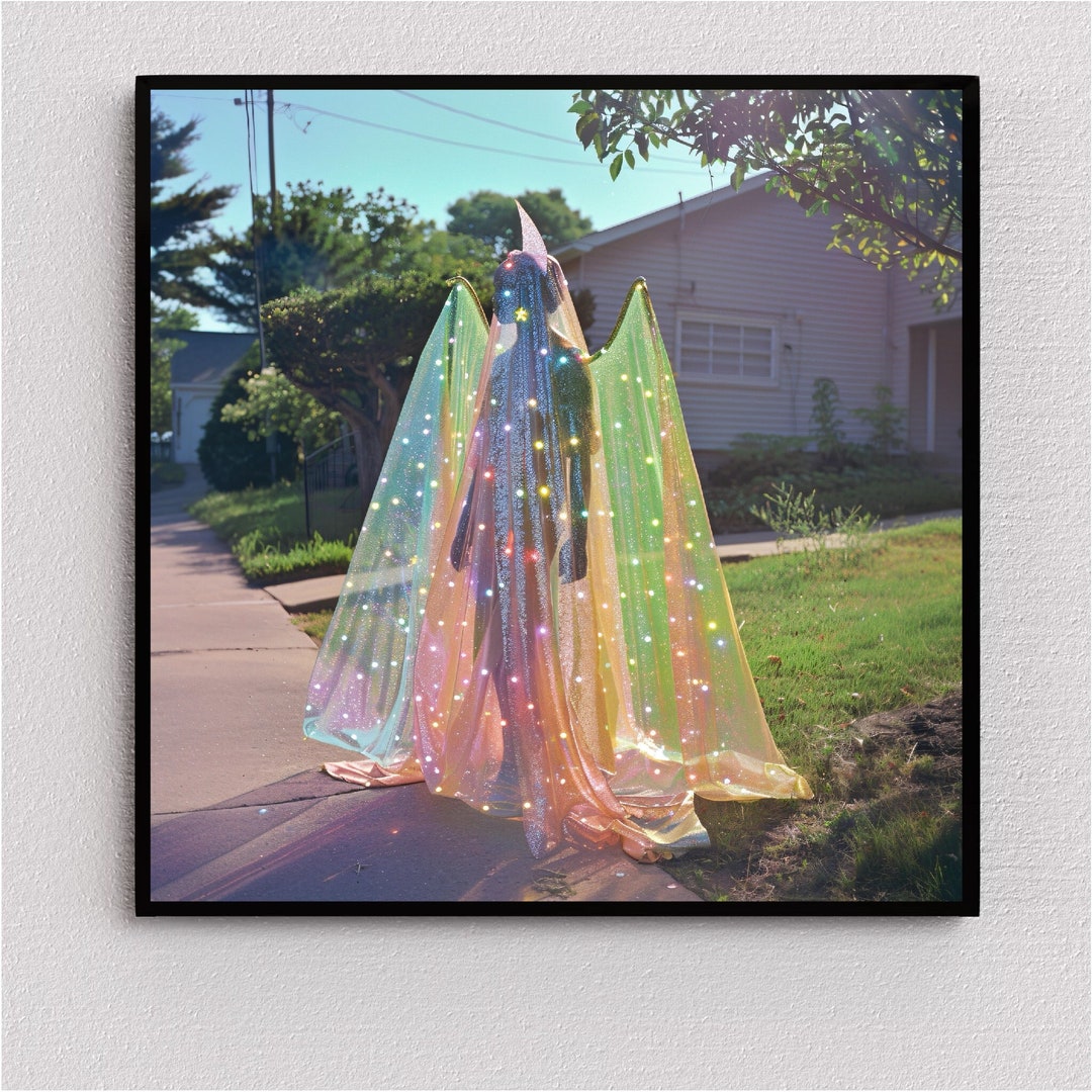 Ethereal Daywalker - Starry Iridescent Vampire Art Print - Etsy