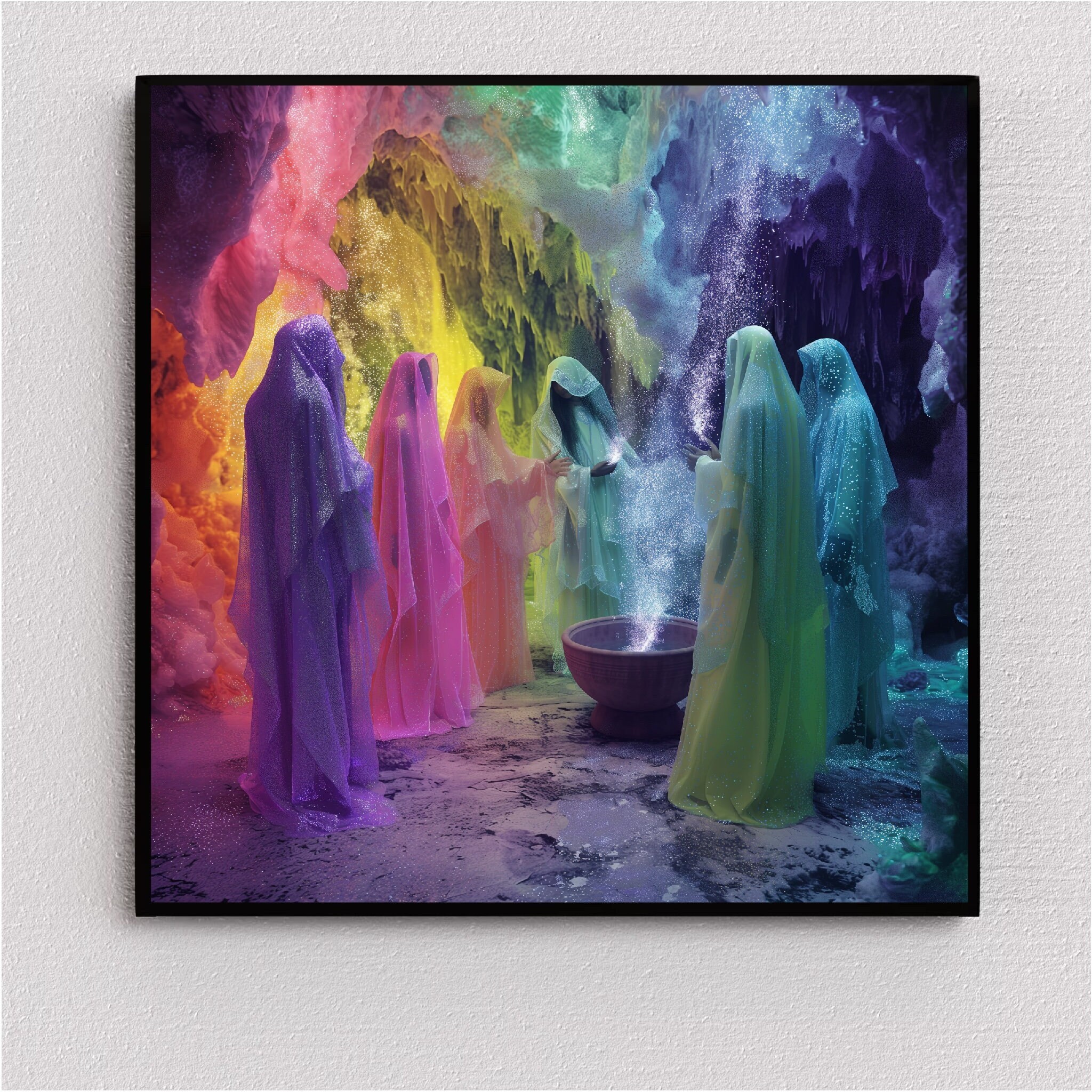 Crystal Cave Coven Art Print - Etsy