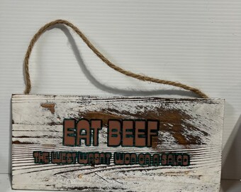 Eat Beef Sign - Etsy