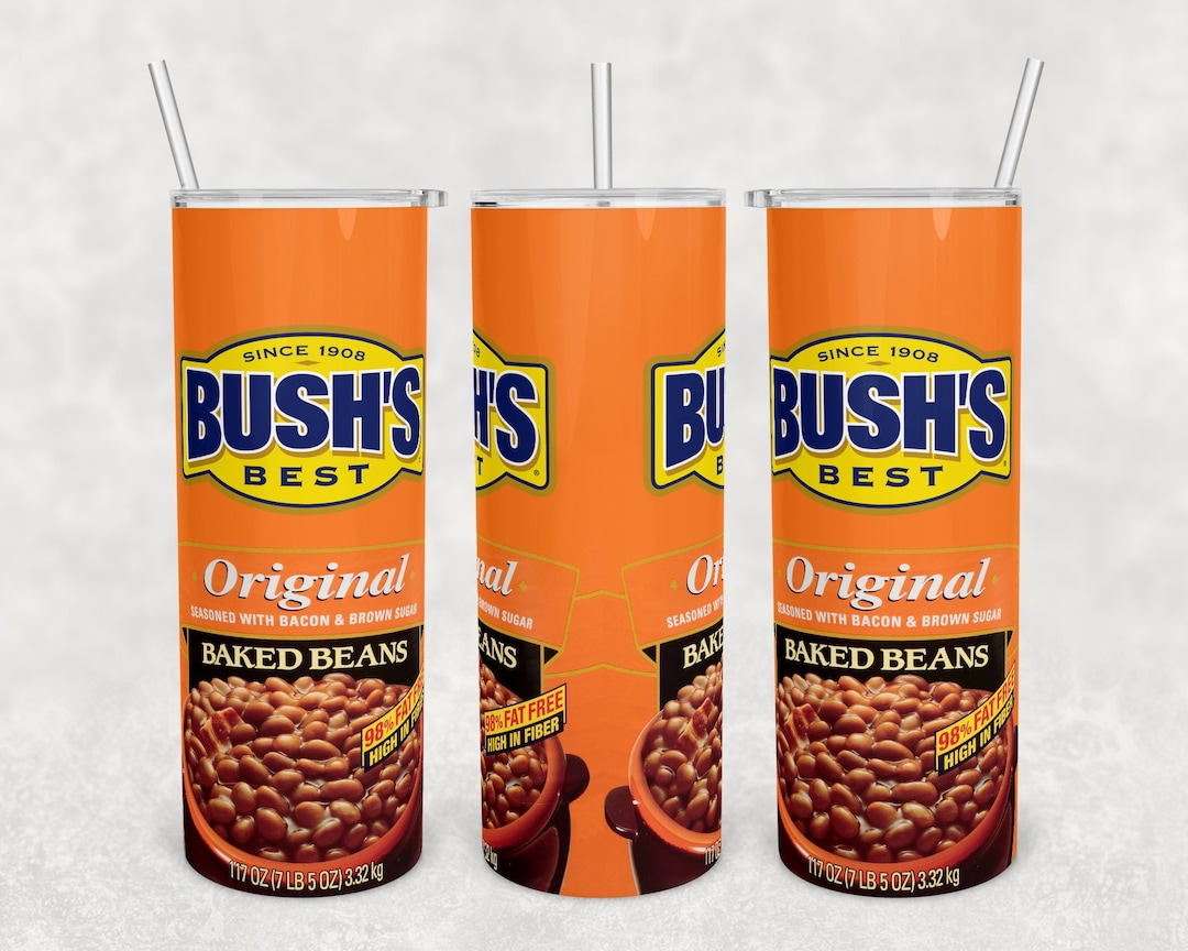 20oz Bush's Beans Tumbler Wrap High Resolution JPG - Etsy