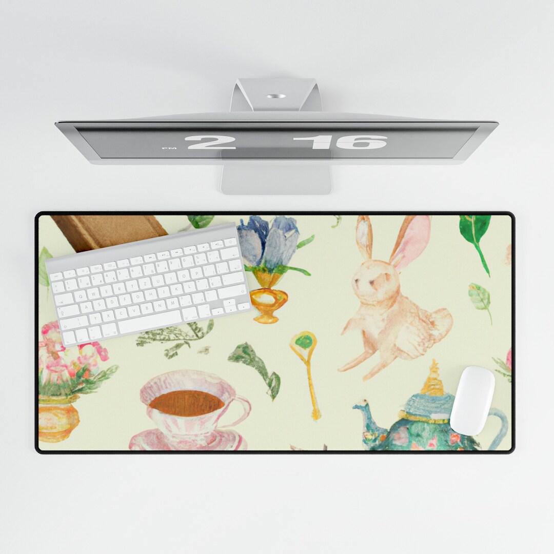 Watercolor Cottagecore Coquette Desk Mat Coquette Room Decor Keyboard ...