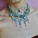 Cosmic 3 Opal Chunky Choker Necklace, Blue-green Australian Opals ...