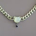 Kitty Cat Chunky Curb Chain Necklace / Choker With Sterling Silver Curb ...