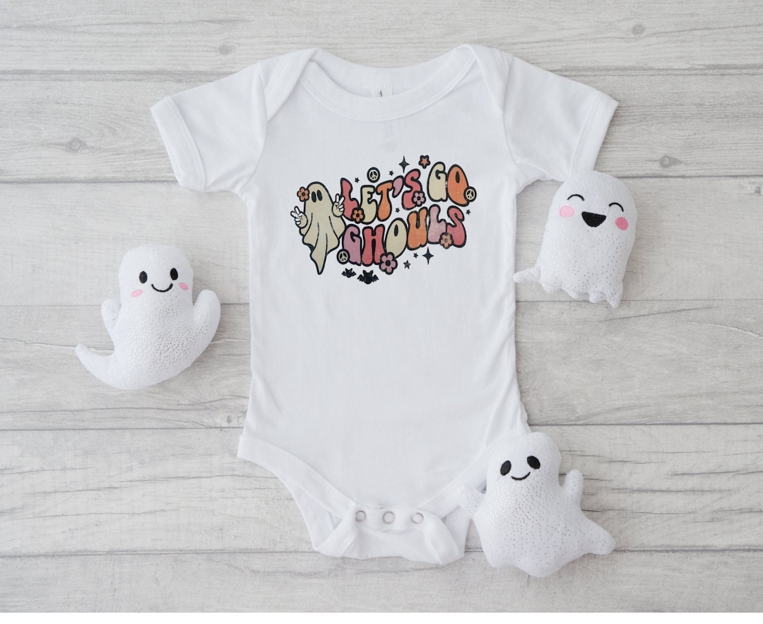Let's Go Ghouls Baby Onesie® | Ghost Onesie® | Friendly Halloween ...