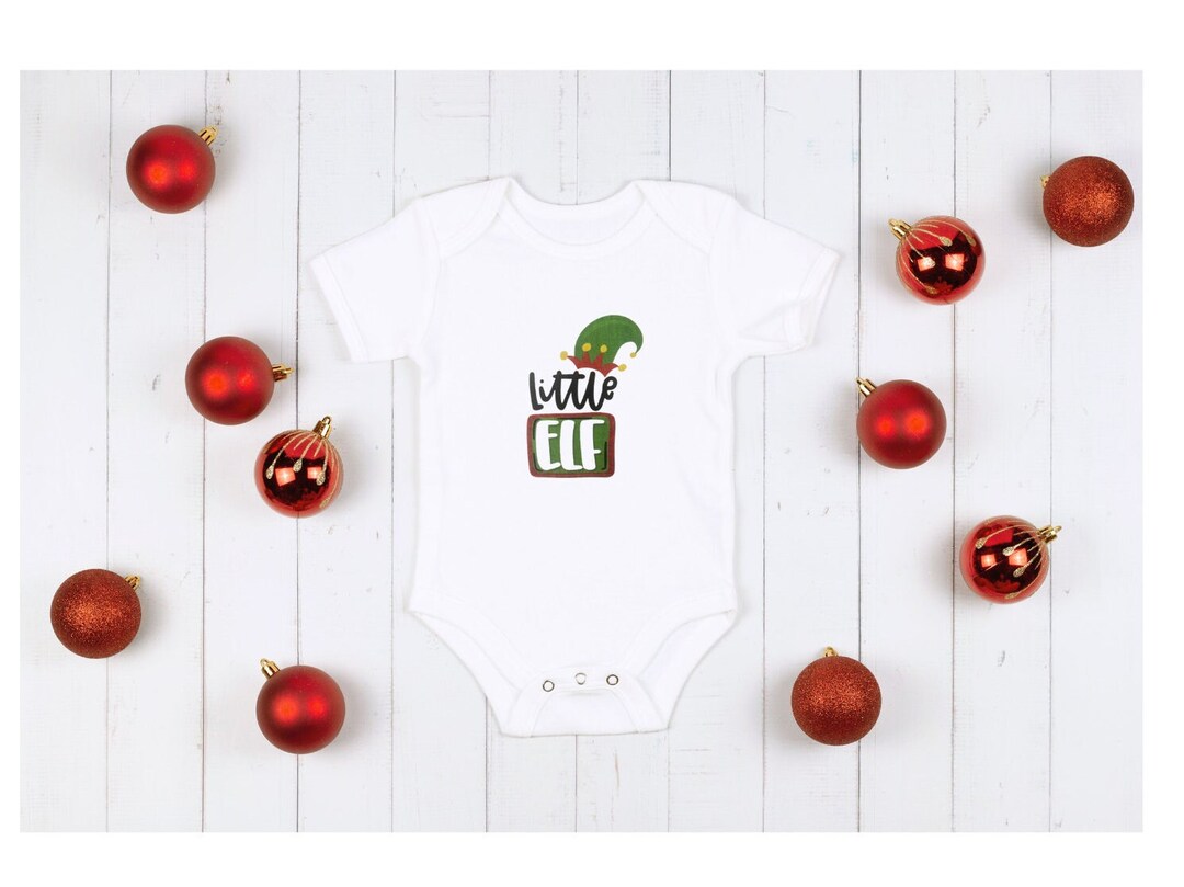 Little Elf Baby Onesie® | Cute Christmas Onesie® | Merry Christmas ...