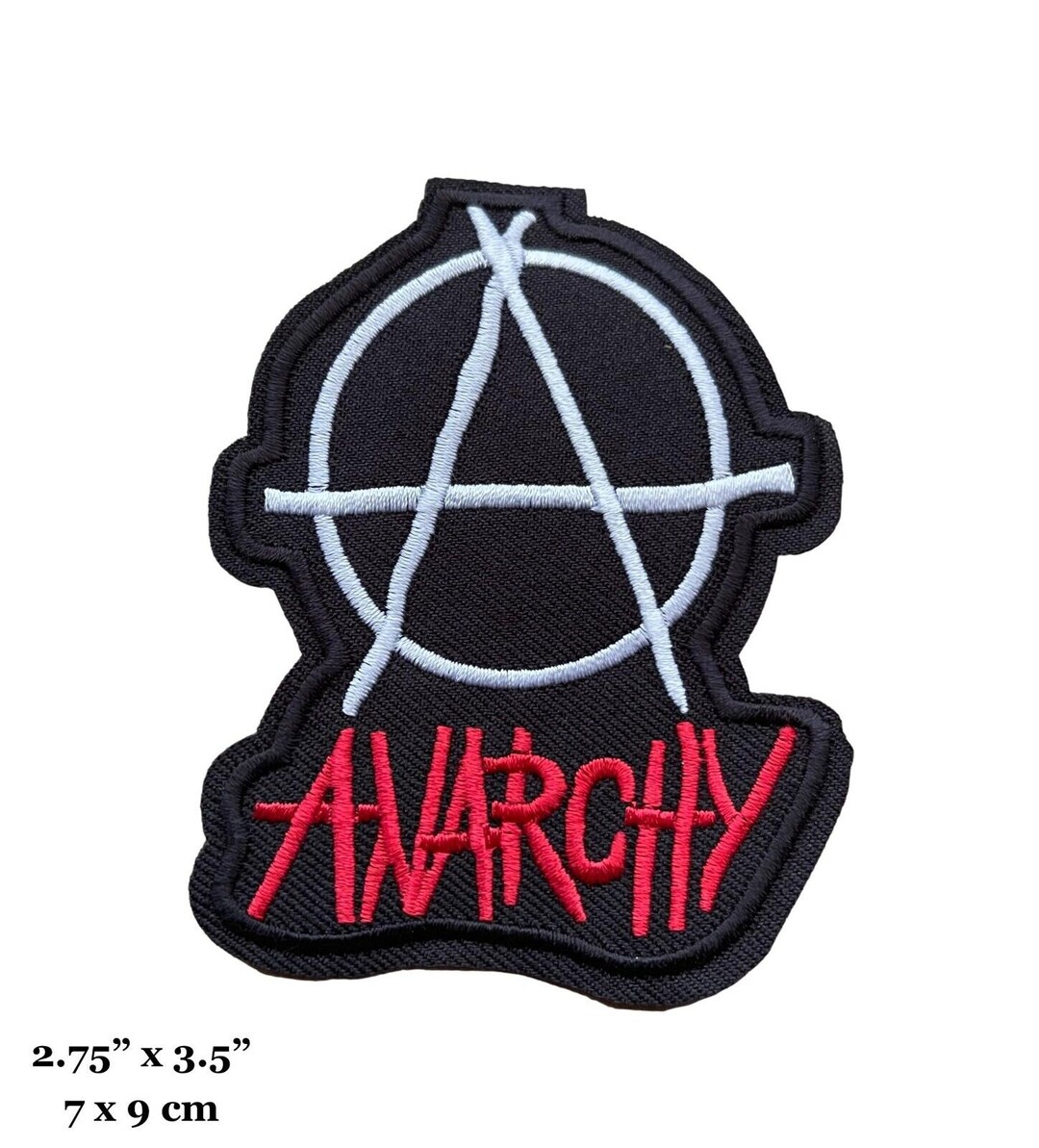 Anarchists Anarchy A Symbol White Red Black Logo Embroidered Iron on ...