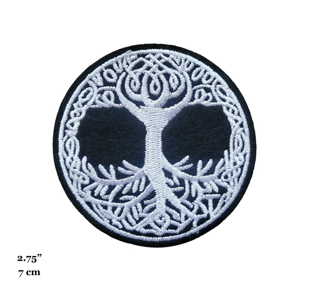 Yggdrasil Tree of Life Viking Mythology Symbol Thor Embroidered Iron on ...