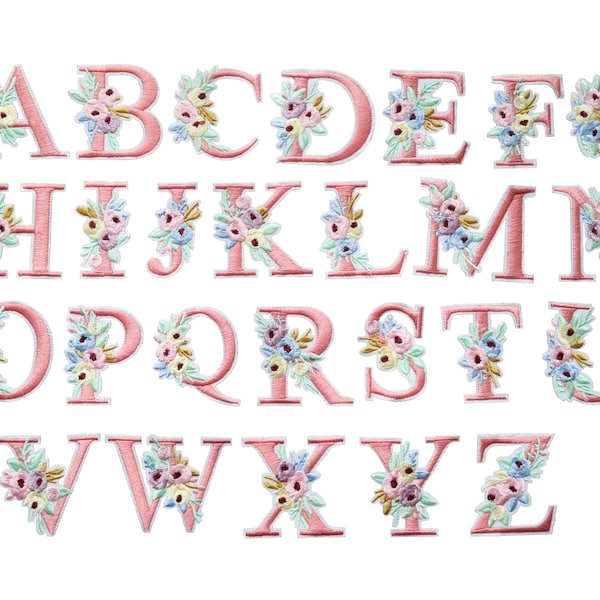 Flower Letters - Etsy