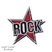Rock Star Black Red Logo Symbol Sign Music Embroidered Iron on Patch - Etsy