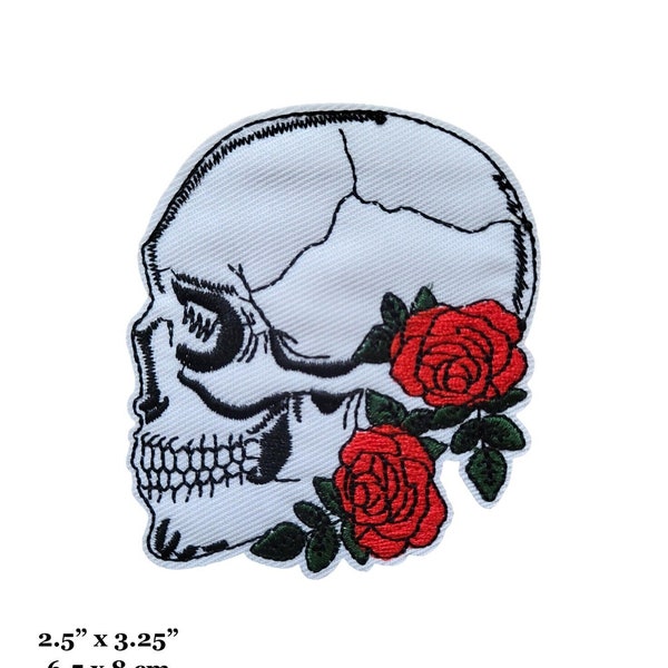 Embroidered Skull Patch - Etsy