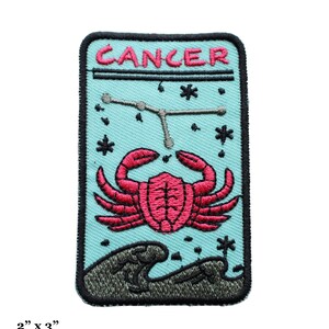 Zodiac Signs Astrology Constellations Embroidered Iron on Patch - Etsy