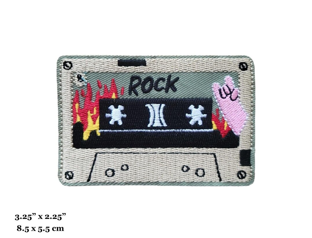 Vintage Cassette Tape Rock Music Metal Hardcore Embroidered Iron on Patch - Etsy