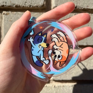 Discreet Pride Bluey Bisexual Transgender Keychain Charms, Bisexual ...