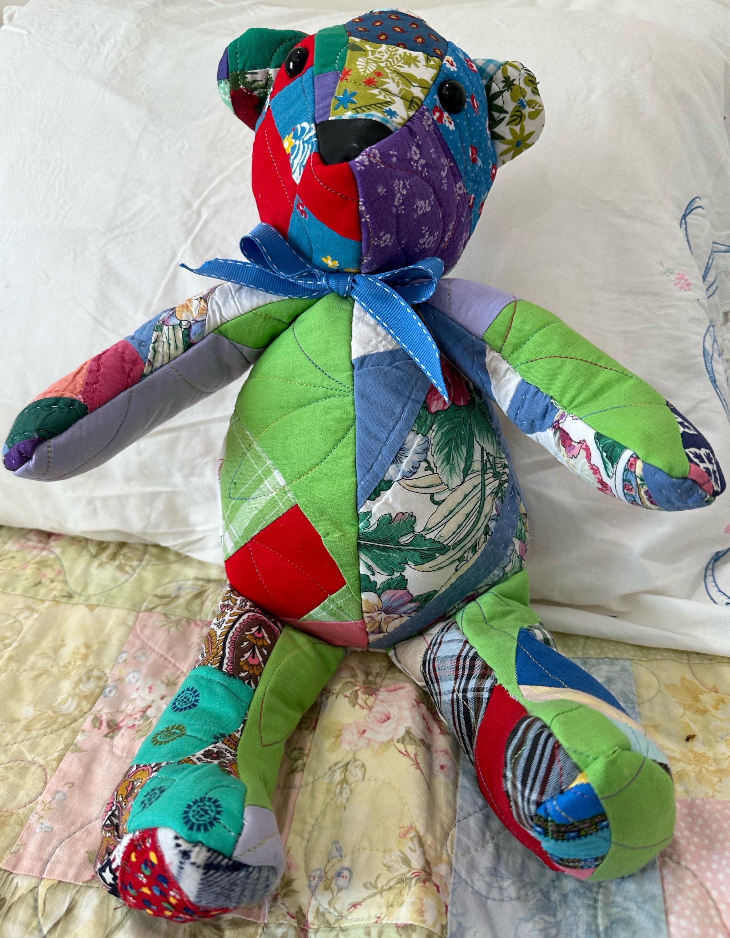 Vintage Quilt Teddy Bears - Etsy