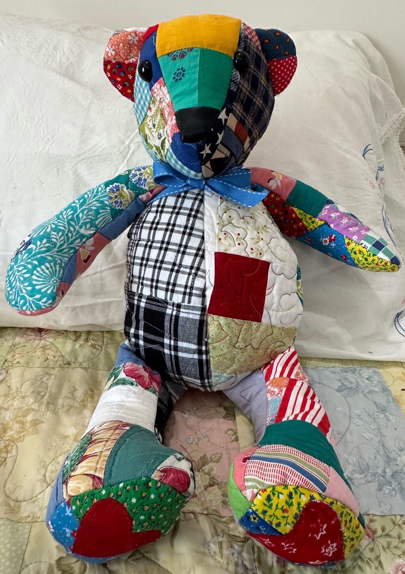 Vintage Quilt Teddy Bears - Etsy