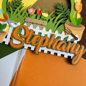 Garden Cake Topper, Gardening Cake Topper, Garden Party Theme ...