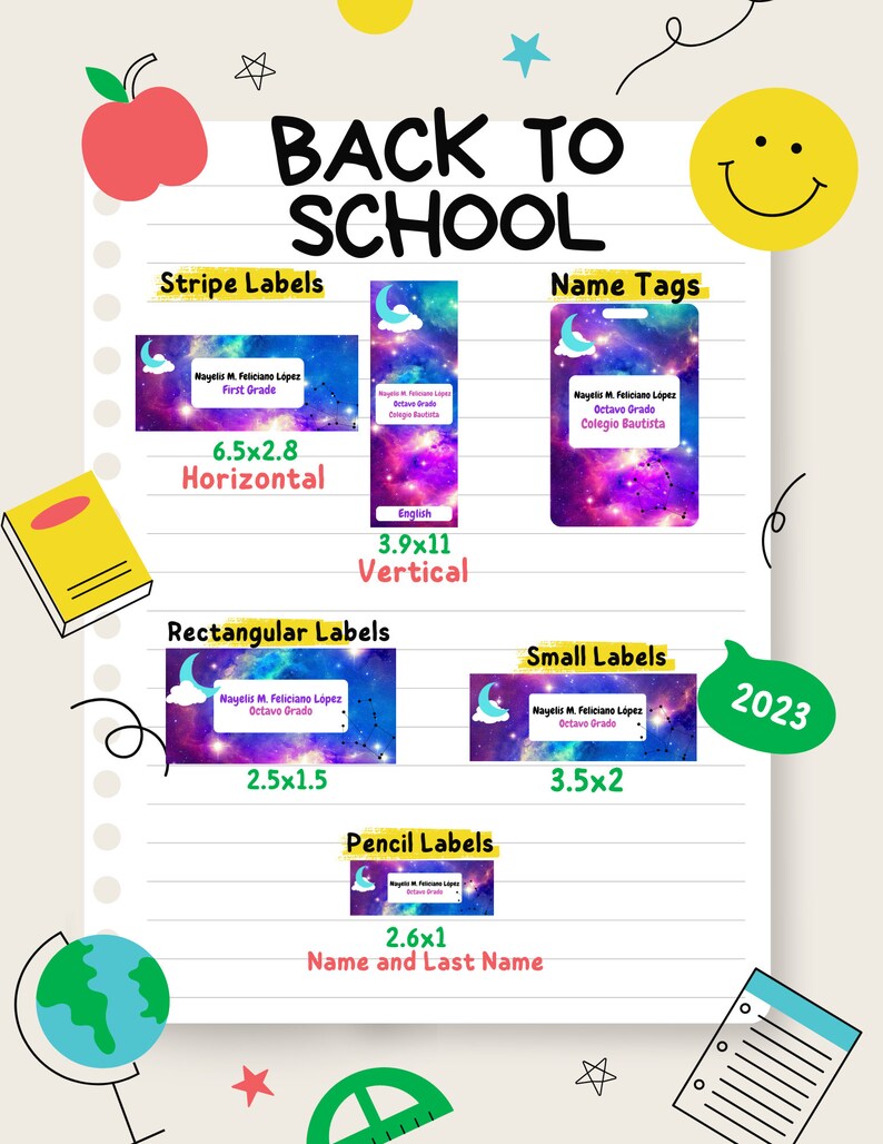 Back to School/ Back to School Labels/ School Stickers/ School - Etsy