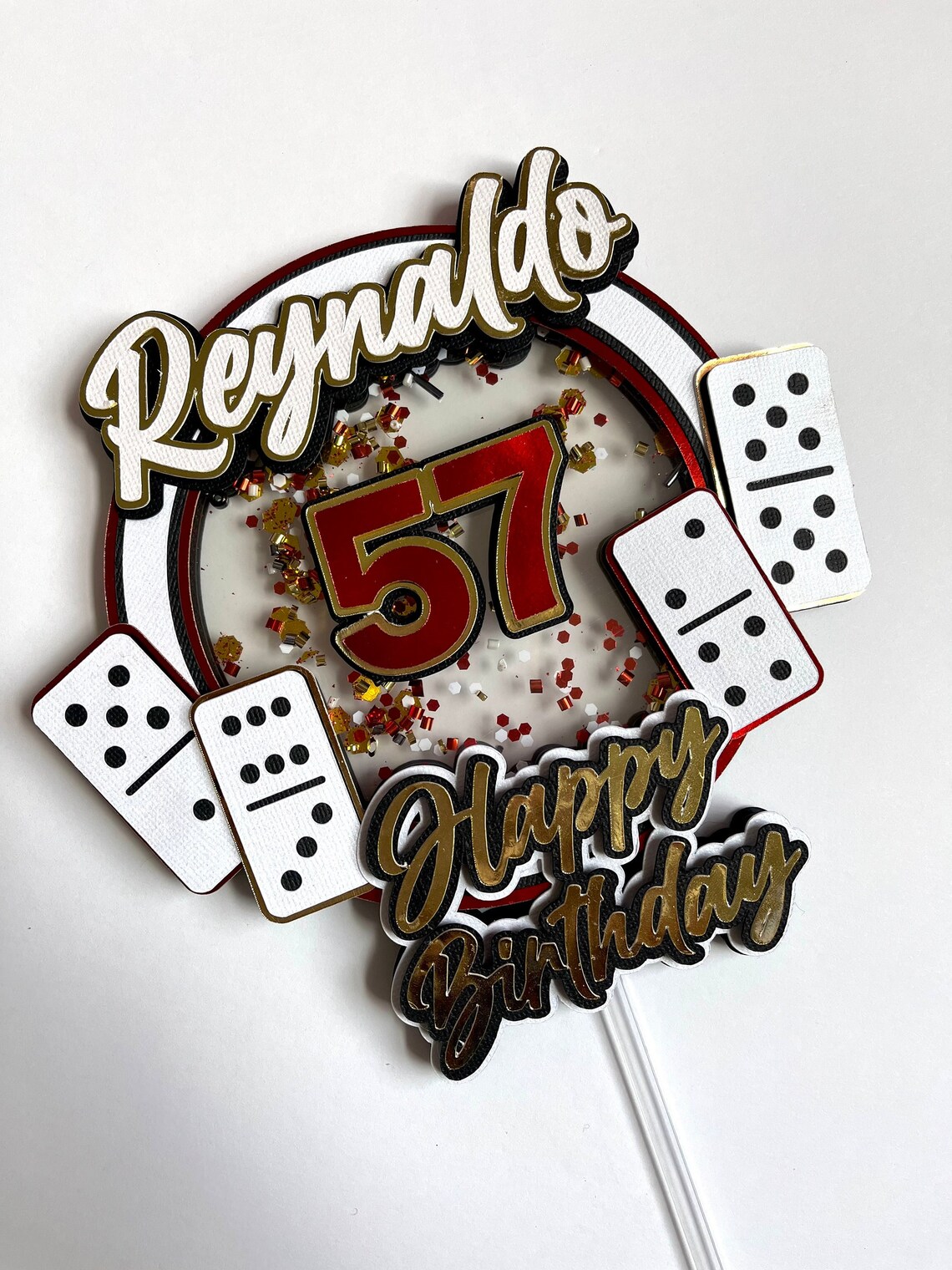 Dominos Cake Topper Domino Birthday Domino Party Dominos - Etsy