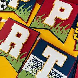 Soccer Birthday Banner, Soccer Party Banner, Soccer Birthday Decor ...