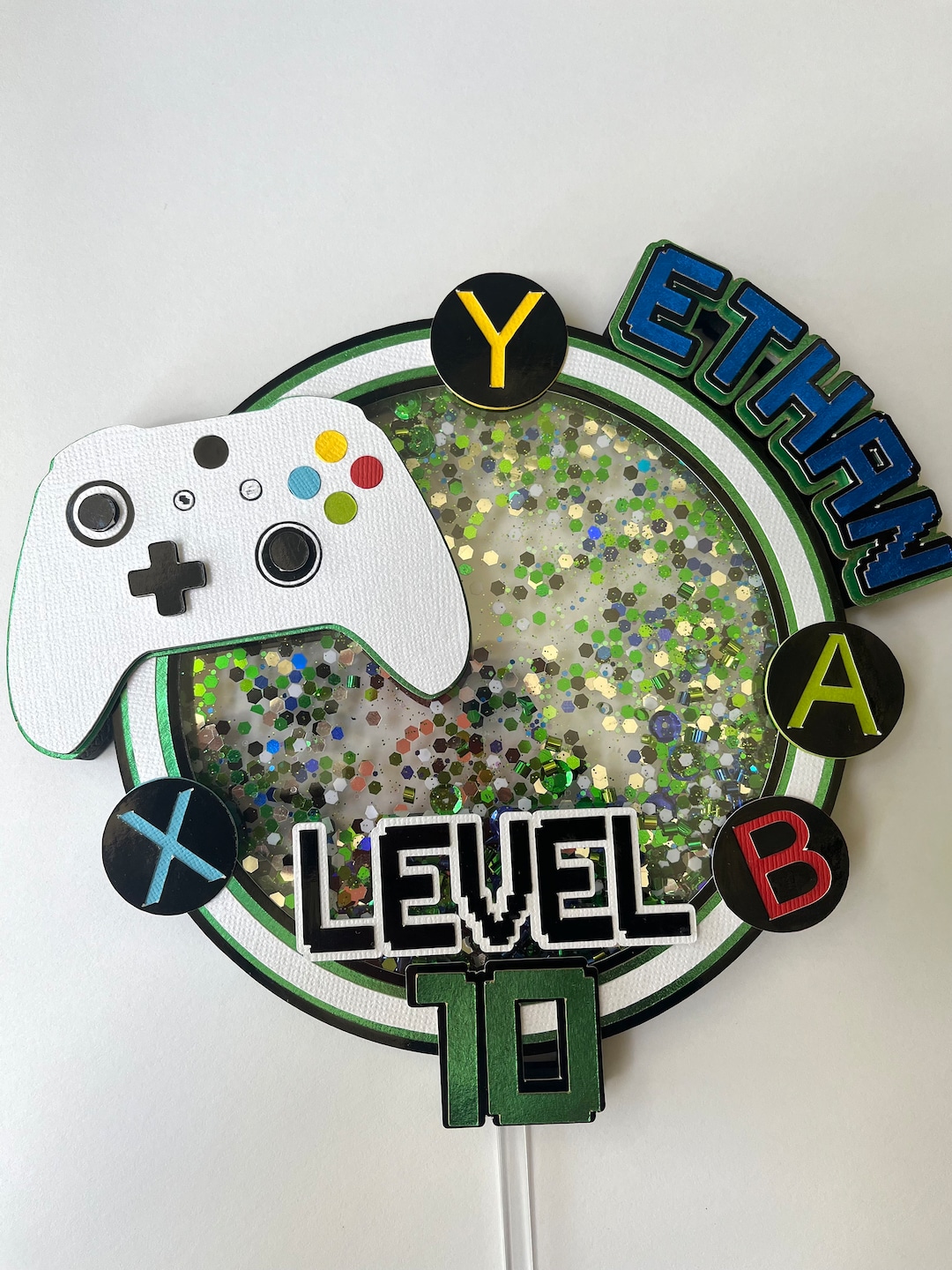 Xbox Cake Topper, Video Game Cake Topper, Video Game Birthday, Gaming ...