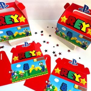 Super Mario Box, Mario Bros Box, Super Mario Birthday, Mario Bros ...