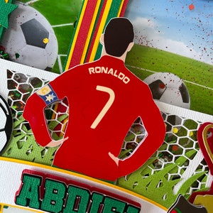 Soccer Cake Topper, Cristiano Ronaldo Cake Topper, Futbol Cake Topper ...