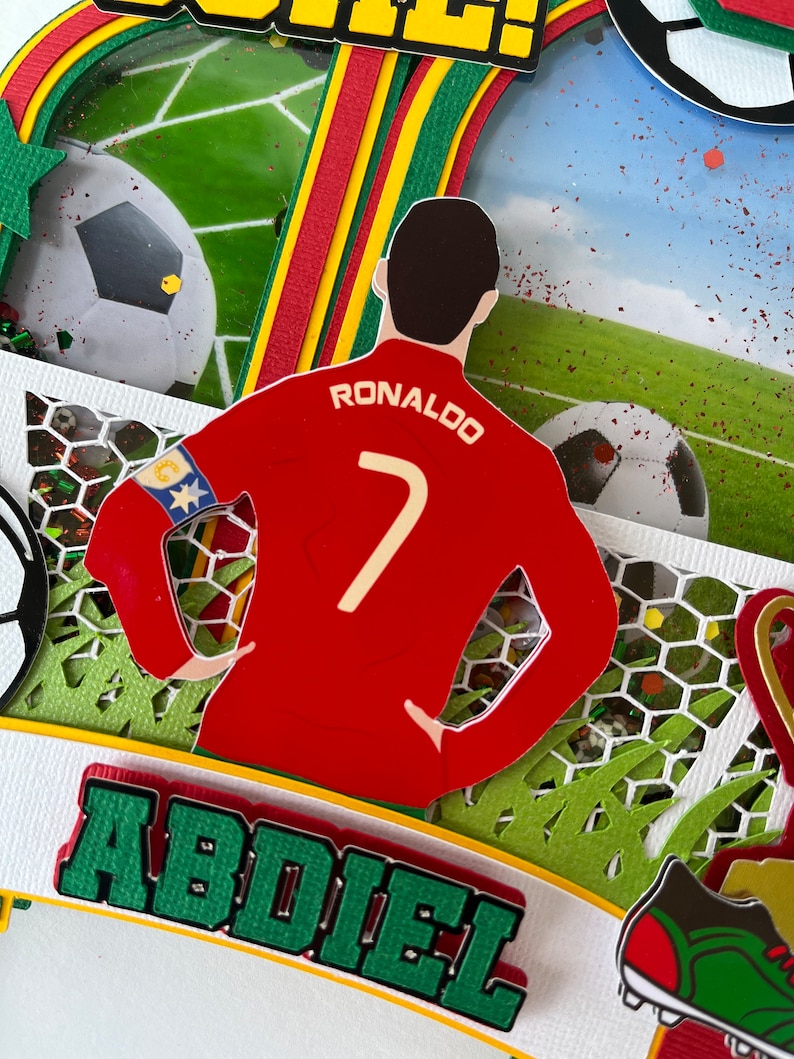 Soccer Cake Topper, Ronaldo Birthday, Soccer Party Decor - Etsy