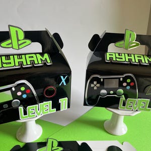 Gamer Party Gable Boxes, Video Game Party Favors, Gaming Birthday ...