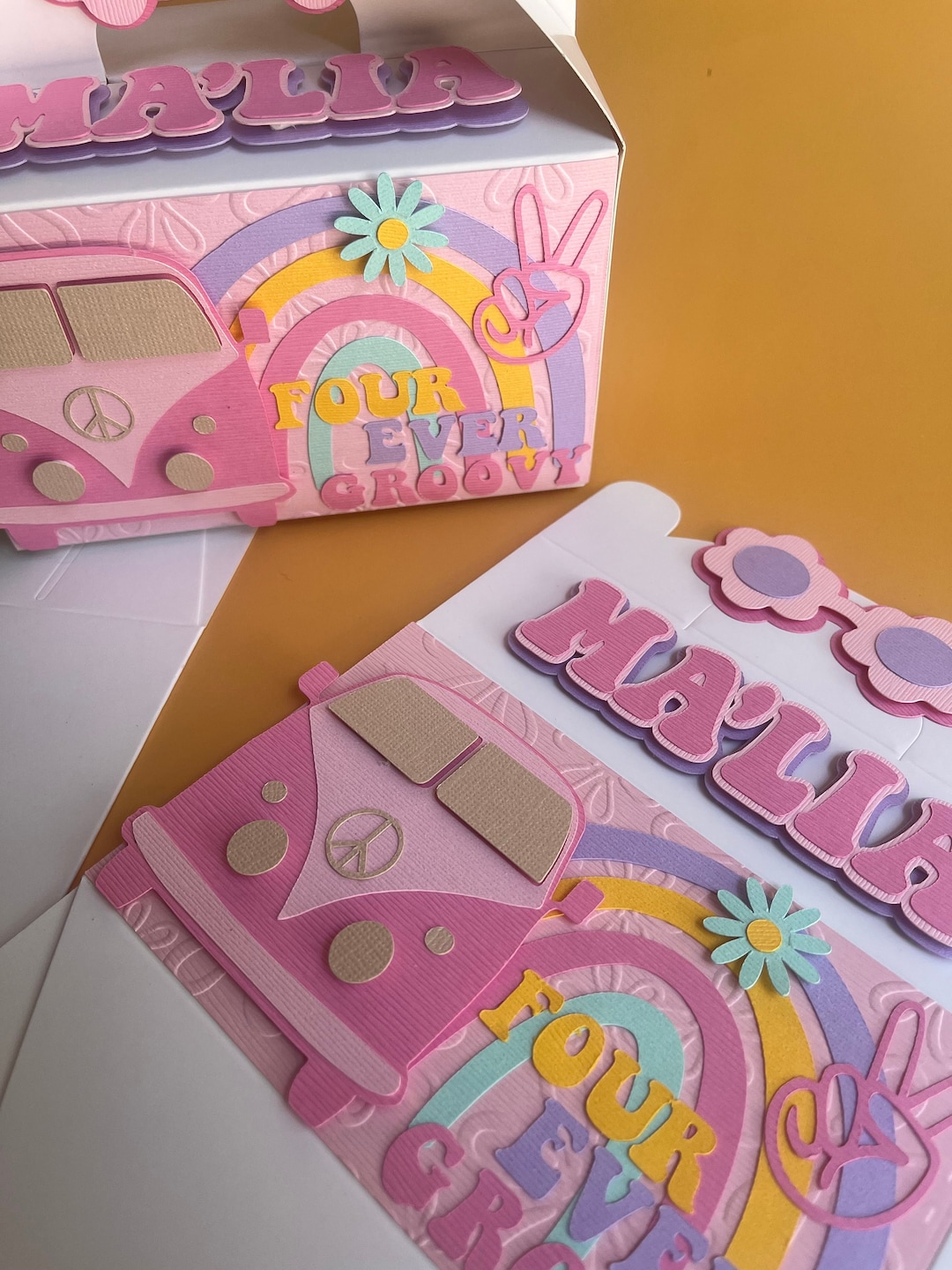 Groovy Gable Box, Groovy Birthday, Groovy Party Favor, Groovy Birthday ...