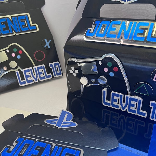 Personalized Gaming Party Favor Box - Etsy