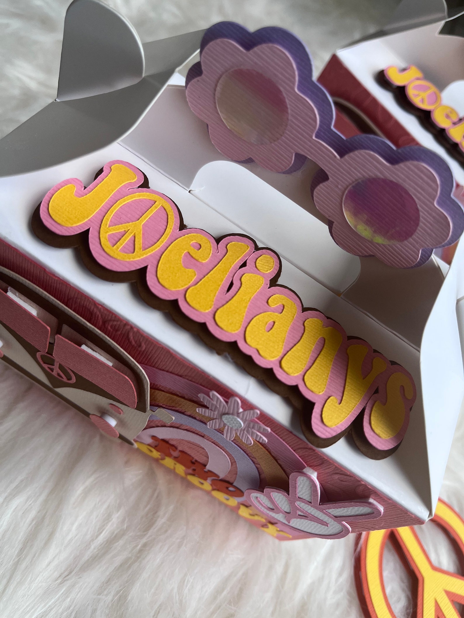 Two Groovy Gable Box/ Two Groovy Party Favor/ Groovy Birthday - Etsy