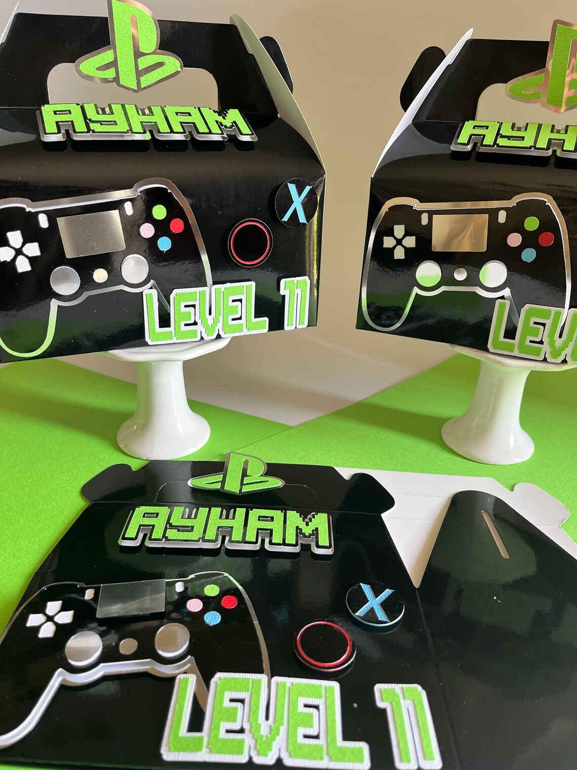 Gamer Party Gable Boxes, Video Game Party Favors, Gaming Birthday ...