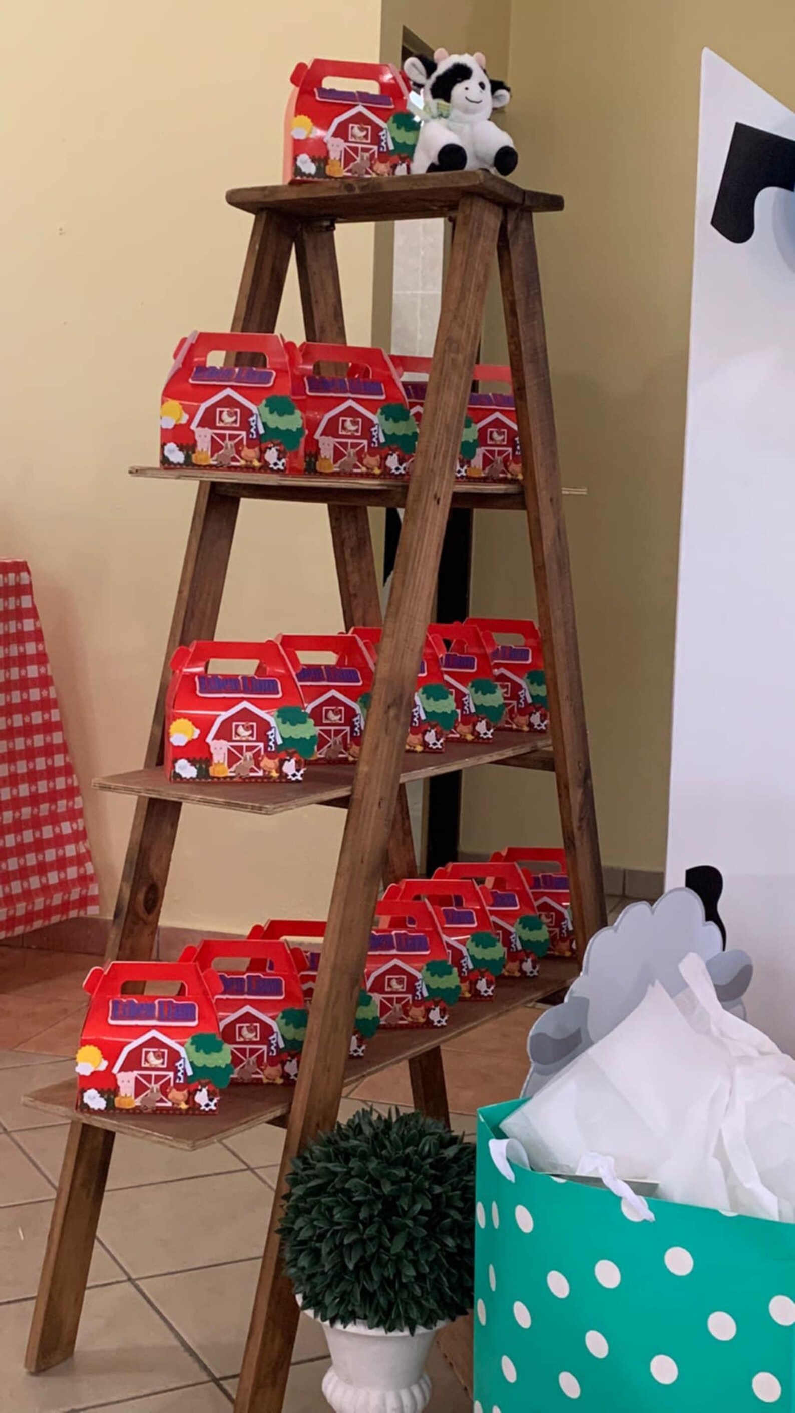 Farm Favor Box/farm Gable Box/farm Birthday/farm Birthday - Etsy