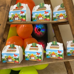 Dinosaur Favor Box, Dinosaur Gable Box, Dinosaur Birthday, Dinosaur ...