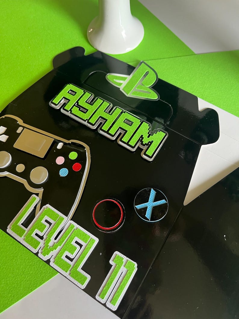 Gamer Party Gable Boxes, Video Game Party Favors, Gaming Birthday ...