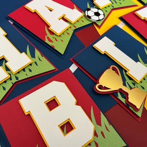 Soccer Birthday Banner, Soccer Party Banner, Soccer Birthday Decor ...